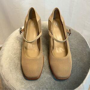 Cosy Island | Shoes | Cosy Island Tan Mary Jane Shoes With A Rhinestone ...